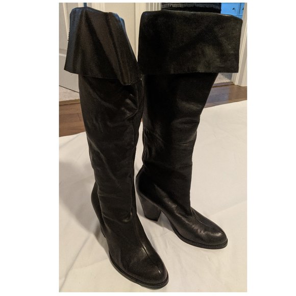 Jessica Simpson | Shoes | Jessica Simpson Tall Black Leather Boots ...